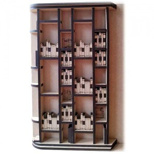 Mirrored Library MDF Book Nook Kit